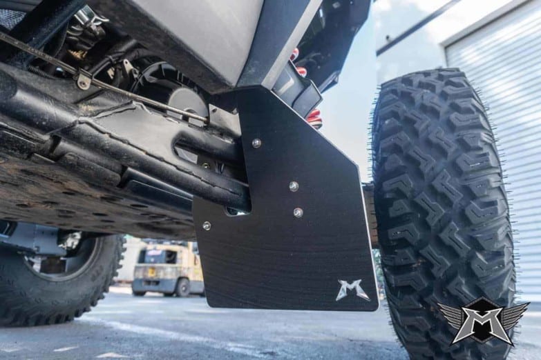 Polaris RZR XP Mud Flaps, Trailing Arm